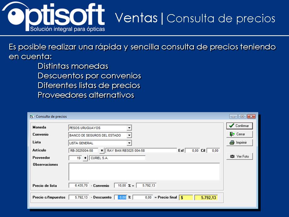 Optisoft - Gestión integral de ópticas