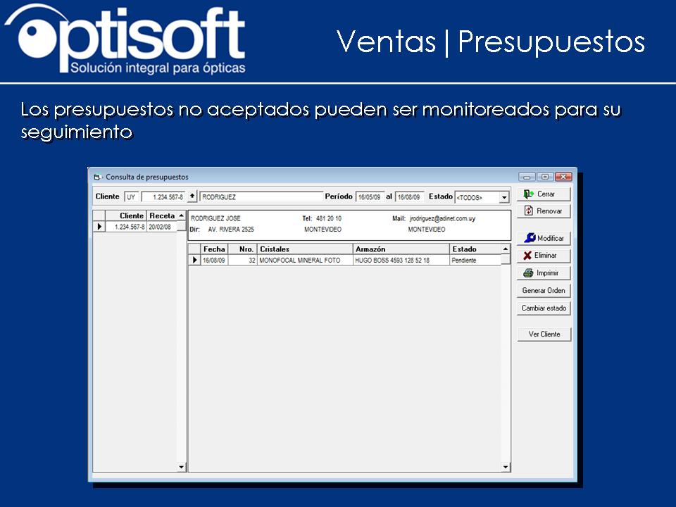 Optisoft - Gestión integral de ópticas