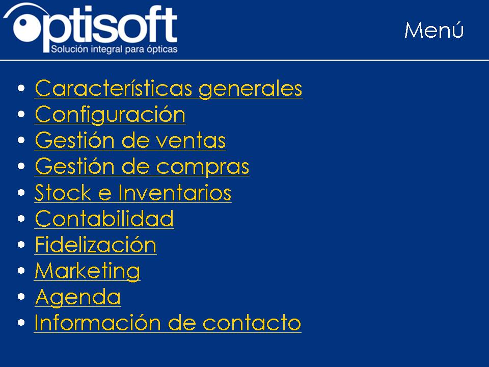 Optisoft - Gestión integral de ópticas